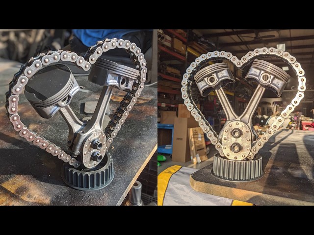 Recycled Car Parts Art