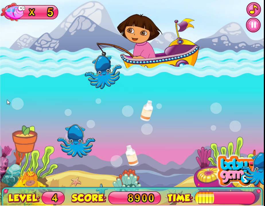 Dora Fishing Adventure Games Full Episodes - YouTube