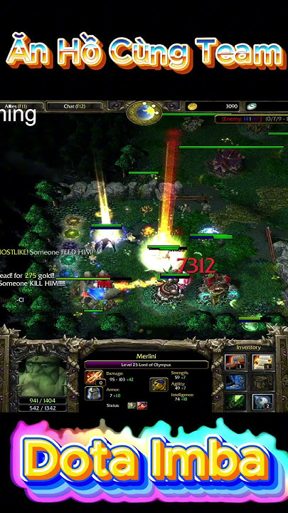 Dota Imba : Ăn Hồ Cùng Team - Zeus cave Buff Giáp - YouTube