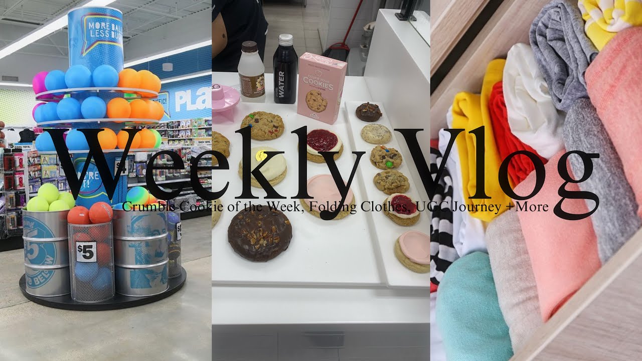 Weekly Vlog | Laundry Day, Crumble Cookie, UGC Journey +MORE - YouTube