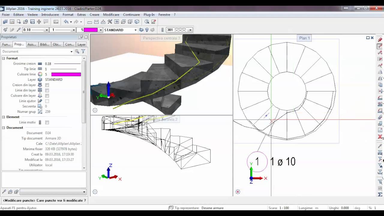 Armare scara circulara - YouTube