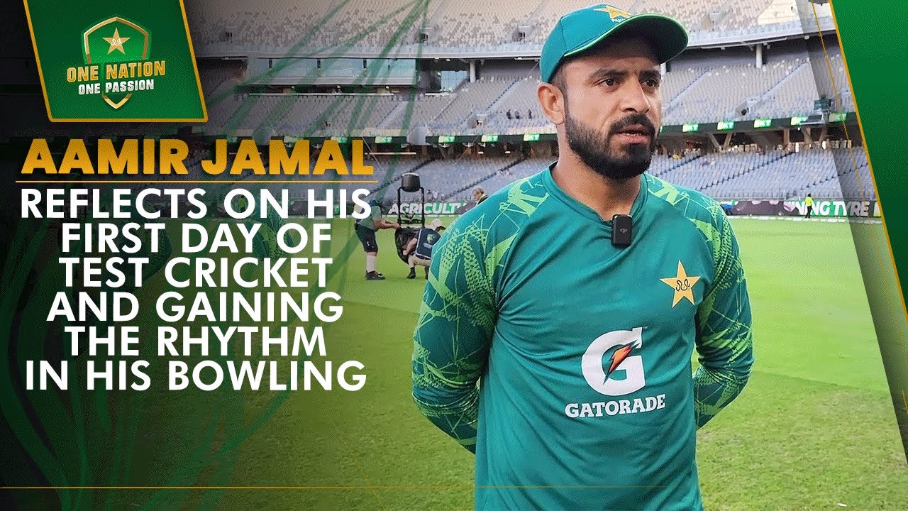 🗣️ Aamir Jamal reflects on his first day of Test cricket and gaining ...