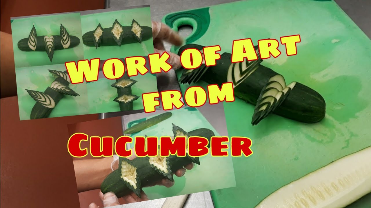 Cut a Cucumber and it becomes a Work of Art | Make 2 Designs in just ...