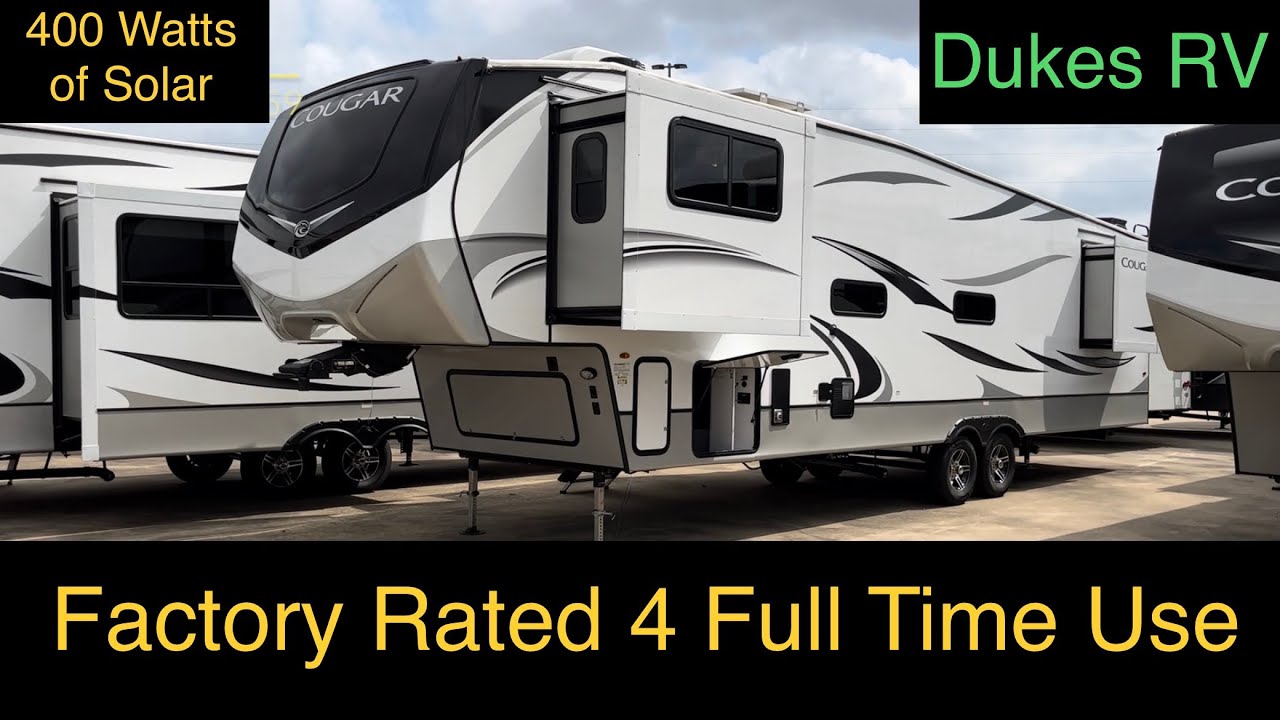 Keystone Cougar 354FLS Front Living 5th Wheel. Living room doubles as ...
