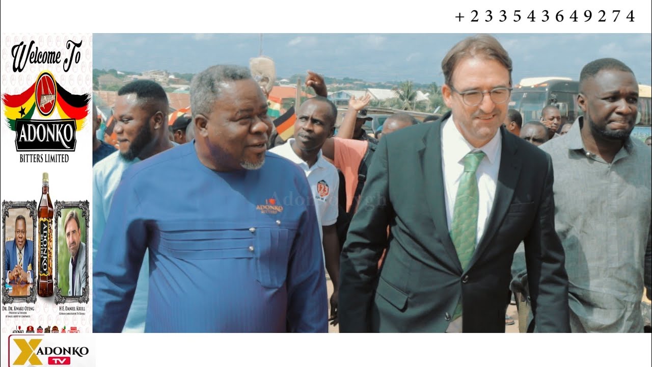 GERMANY AMBASSADOR H.E DANIEL KRULL VISIT DR KWAKU OTENG THE PRESIDENT ...