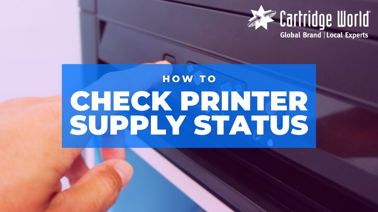 Printer Self Help How to Check Printer Supply Status - YouTube