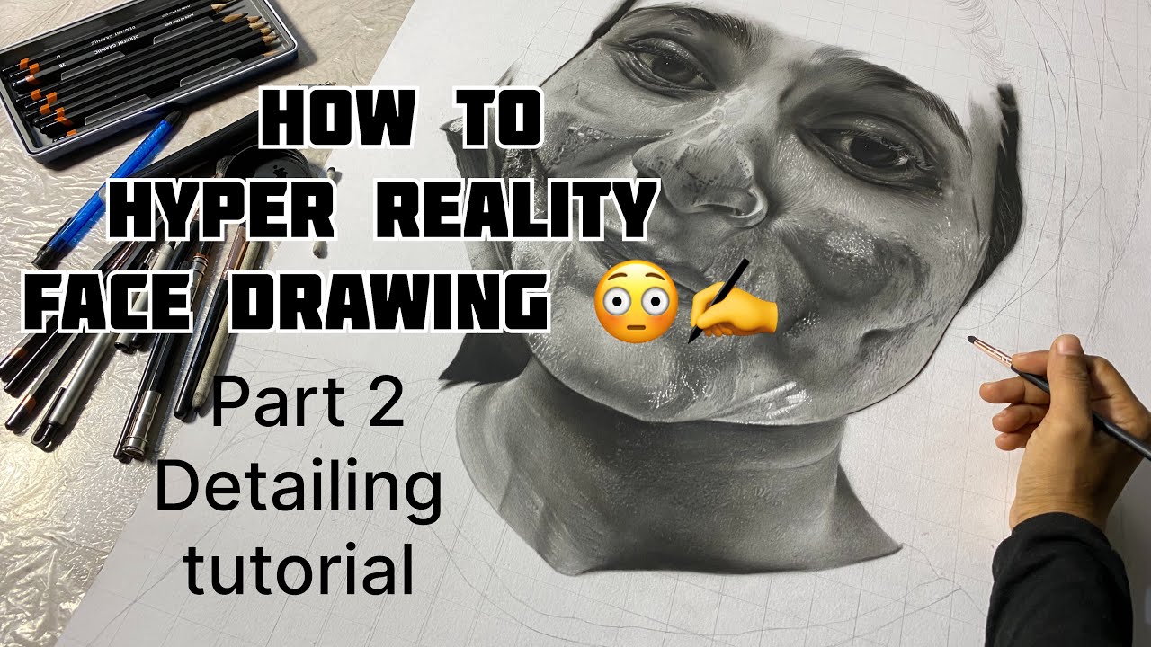 Hyper realistic, drawing tutorial ️🤯 hyper realistic, drawing ️😳 hyper ...