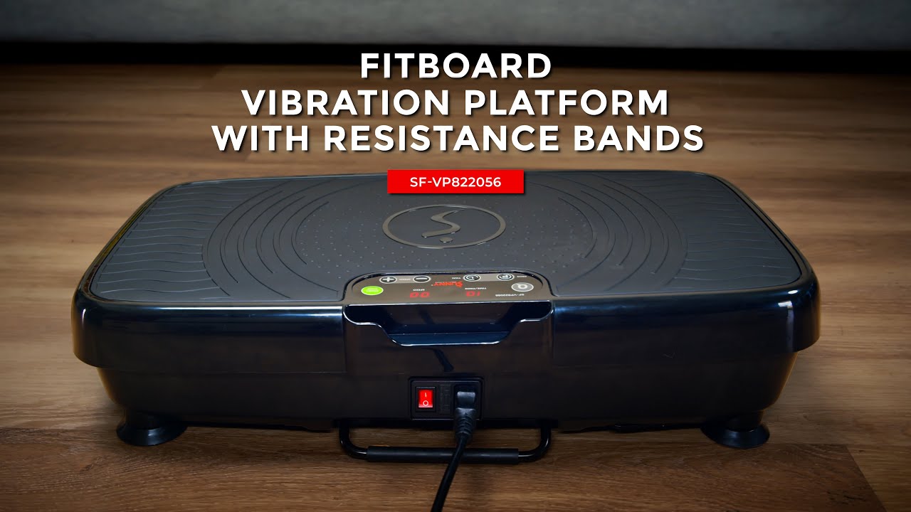 Fitboard Vibration Platform with Resistance Bands | SF-VP822056 - YouTube
