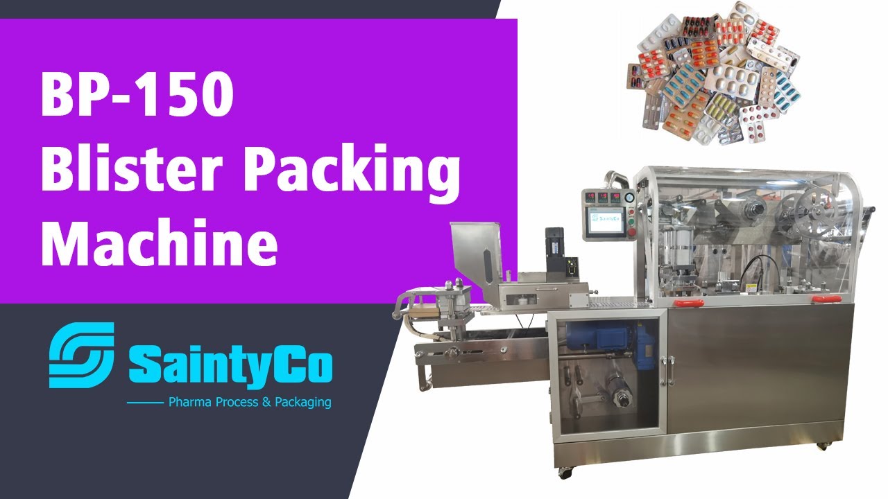 BP-150 Blister Packing Machine-saintyco - YouTube