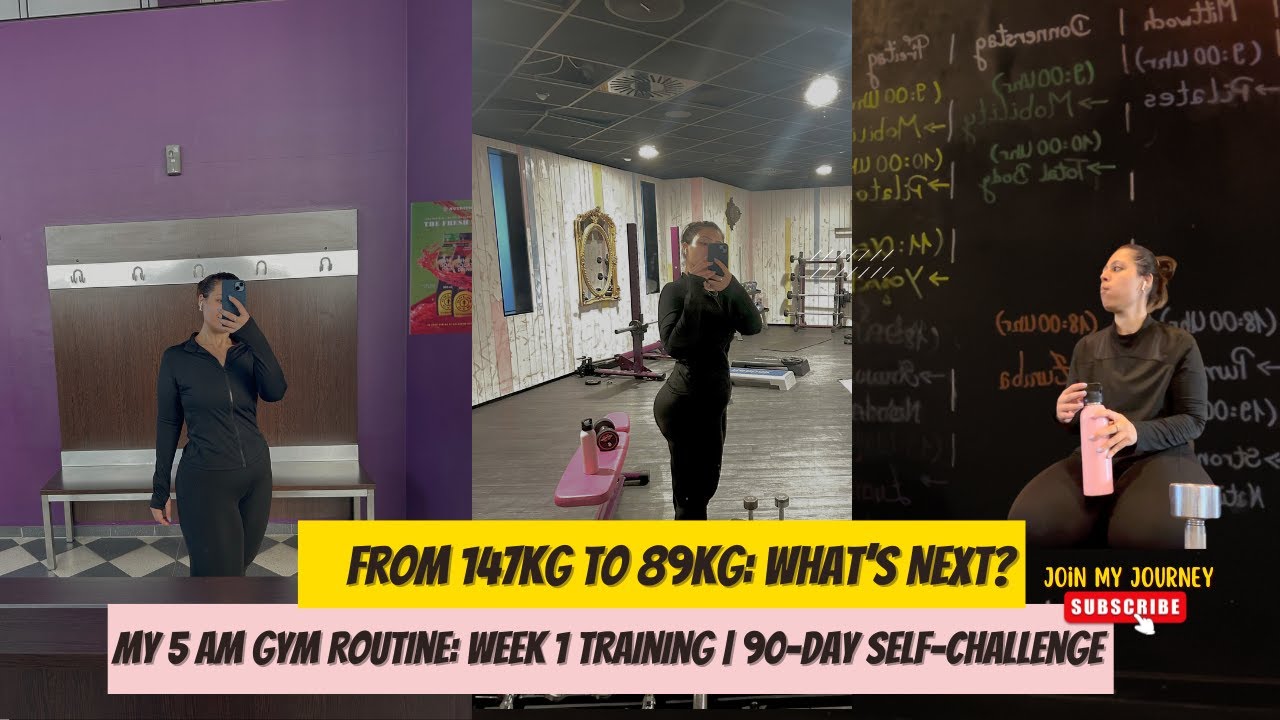 Week 1: My 5 AM Gym Routine | 90-Day Weight Loss Challenge - YouTube