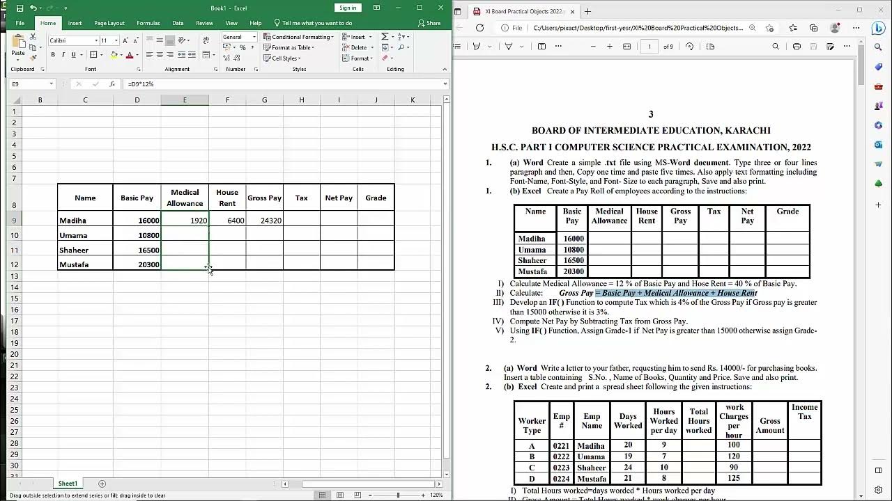 Practical # 1-b | First Year Computer Science | Grade 11 Karachi Board ...