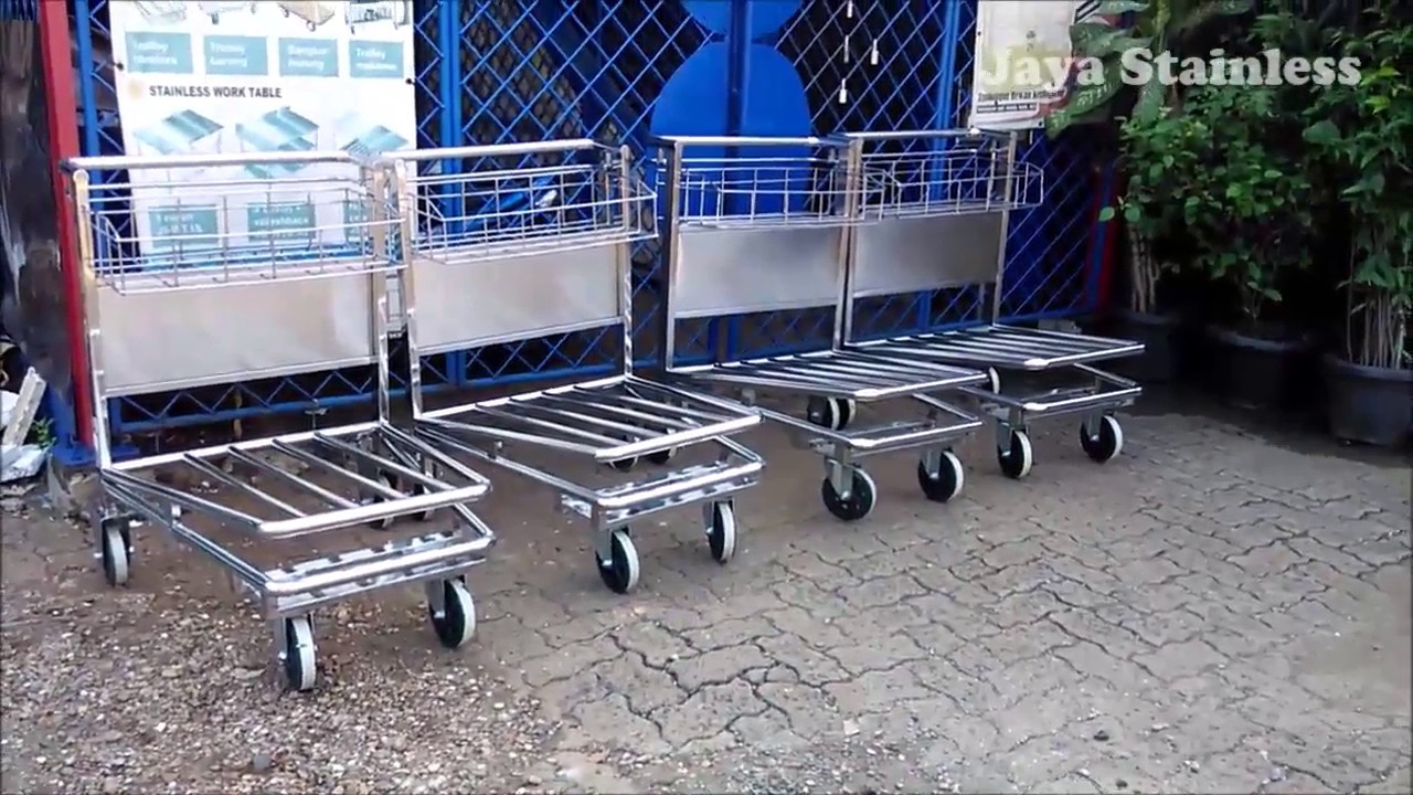 081310045708 - Jual dan Produksi Trolley bandara stainless - Airport ...
