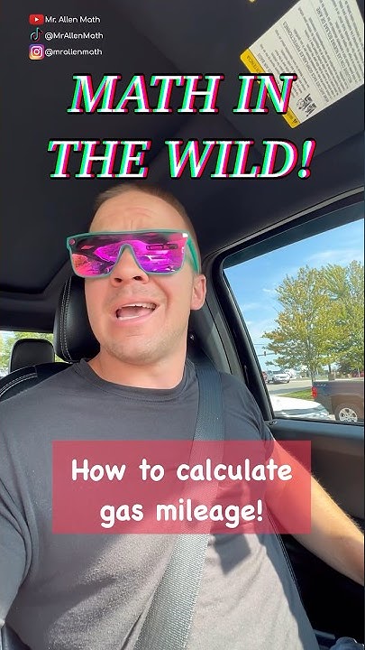 Math in the Wild - Calculating Gas Mileage #gas #maths #teacher #costco ...