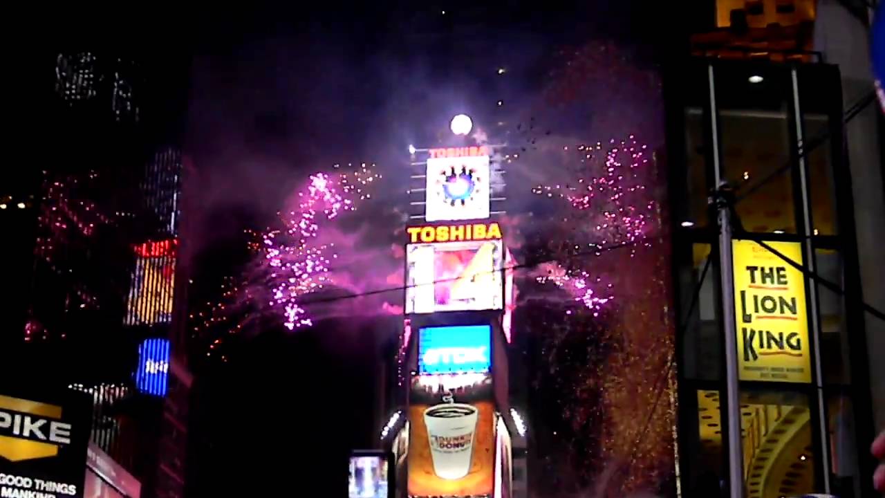 New Year - Ball Drop at Times Square, New York City [HD Quality] - YouTube
