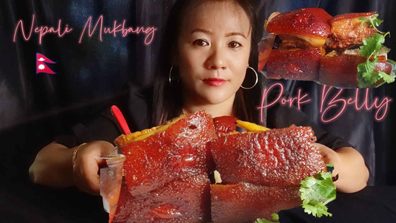 🐖Braised FattyPork Belly With Spicy Tomato Chilli Paste Eating ...