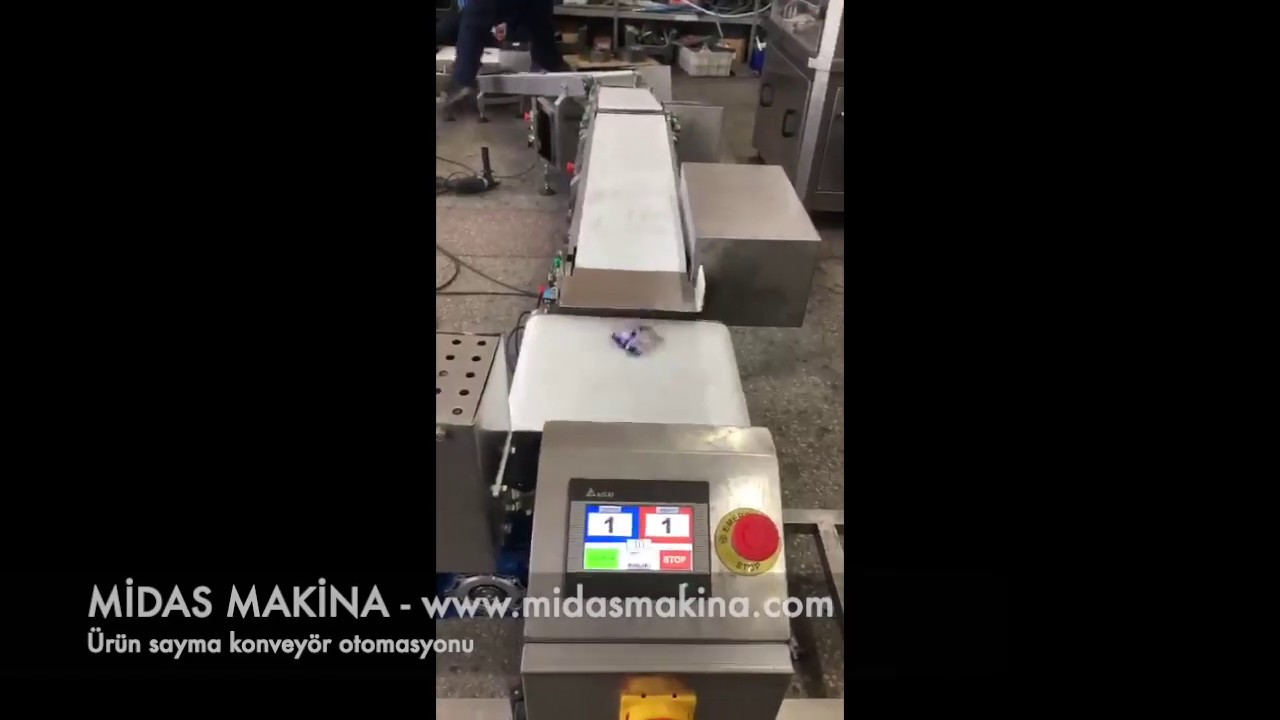 Product Counting System - Midas Makina - YouTube