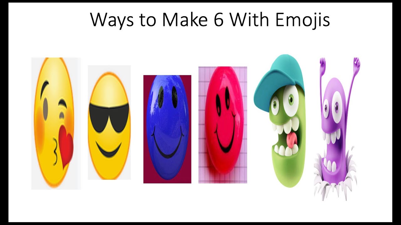 Fun With Numbers by Adding Ways to Make 6 With Emojis #1 - YouTube