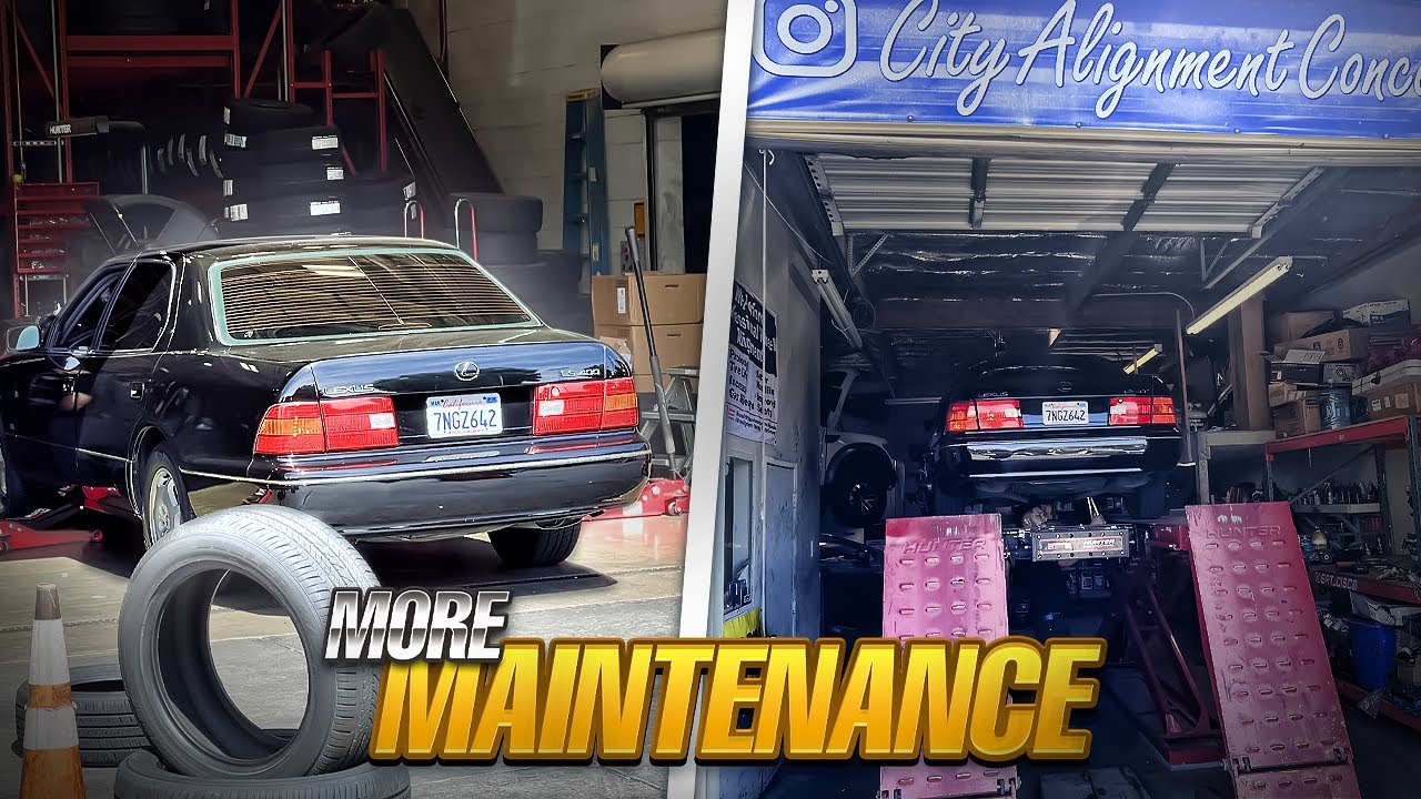 MORE MAINTENANCE WITH MY LEXUS LS400 | GETTING TIRES & ALIGNMENT - YouTube