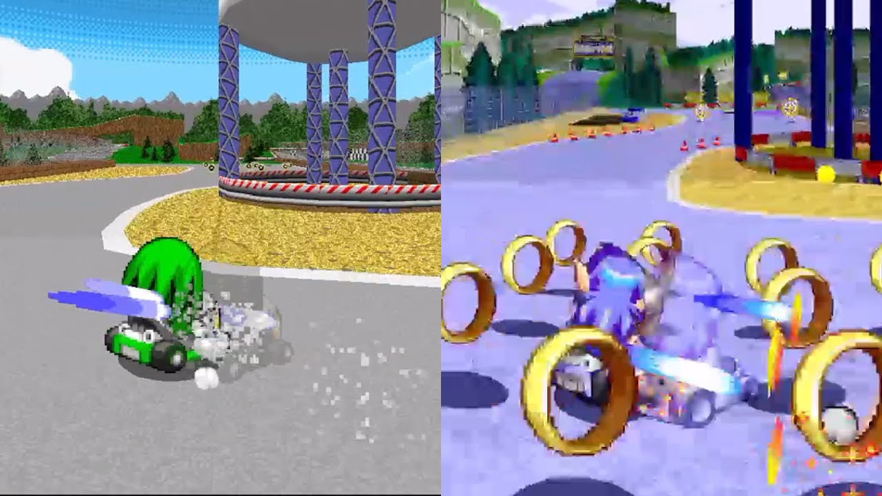 Dr Robotnik's Ring Racers - Track Comparison (VS SRB2K) - YouTube