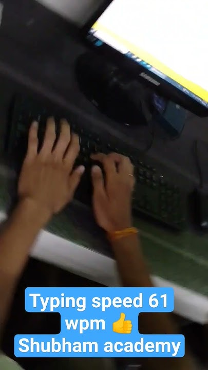 typing speed test 61 wpm - YouTube