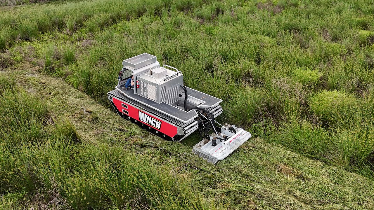 Wilco Manufacturing - Marsh Runner Cutter Attachment - YouTube