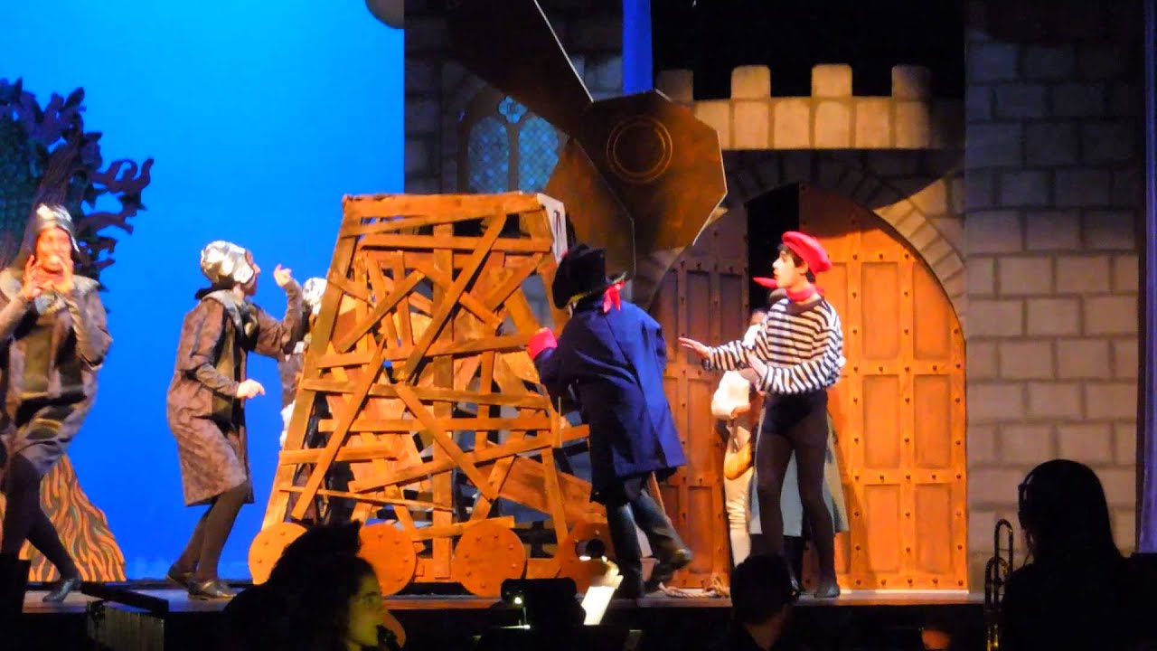 BHS's Spamalot- French castle, "Art" and "Run Away" - YouTube