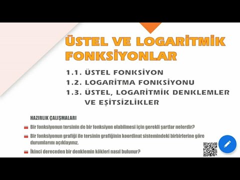 MEB 12.SINIF MATEMATİK  KİTABI ALIŞTIRMA ÇÖZÜMLERİ 62-63 - ÜSTEL VE LOGARİTMİK FONKSİYONLAR