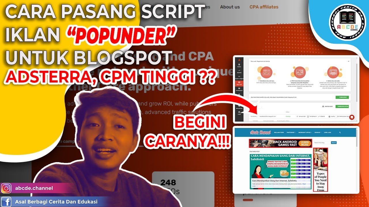 Apa itu Adsterra ? Cara Pasang Iklan Popunder Pada Blogspot | Adsterra ...