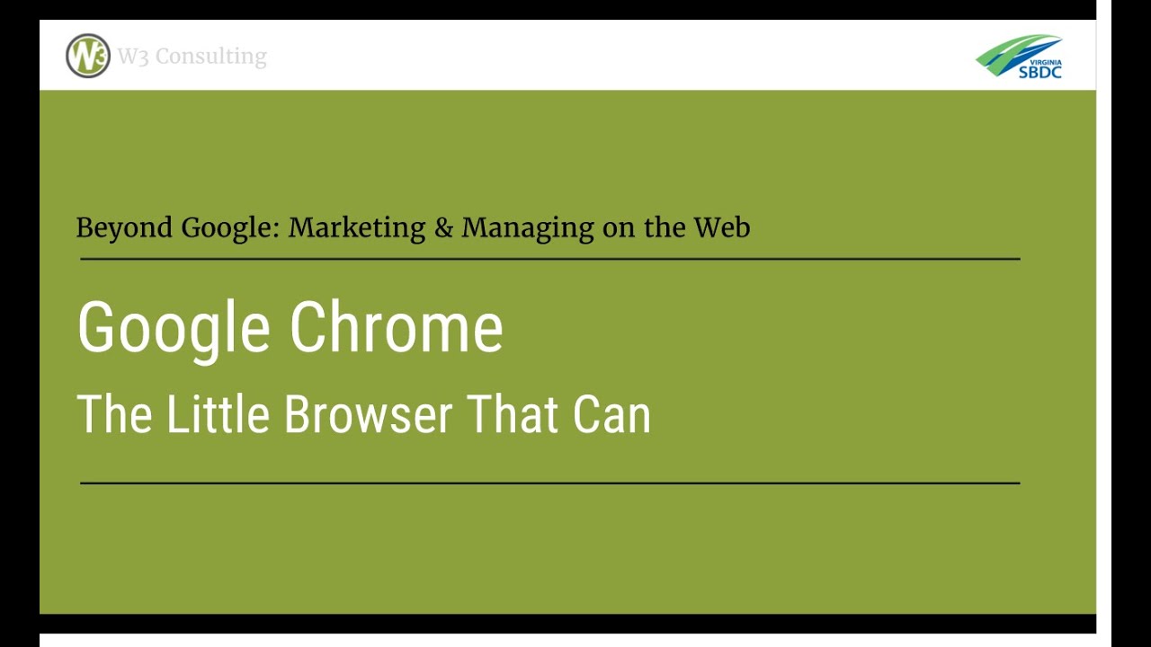 Google Chrome: The Little Browser That Can - YouTube