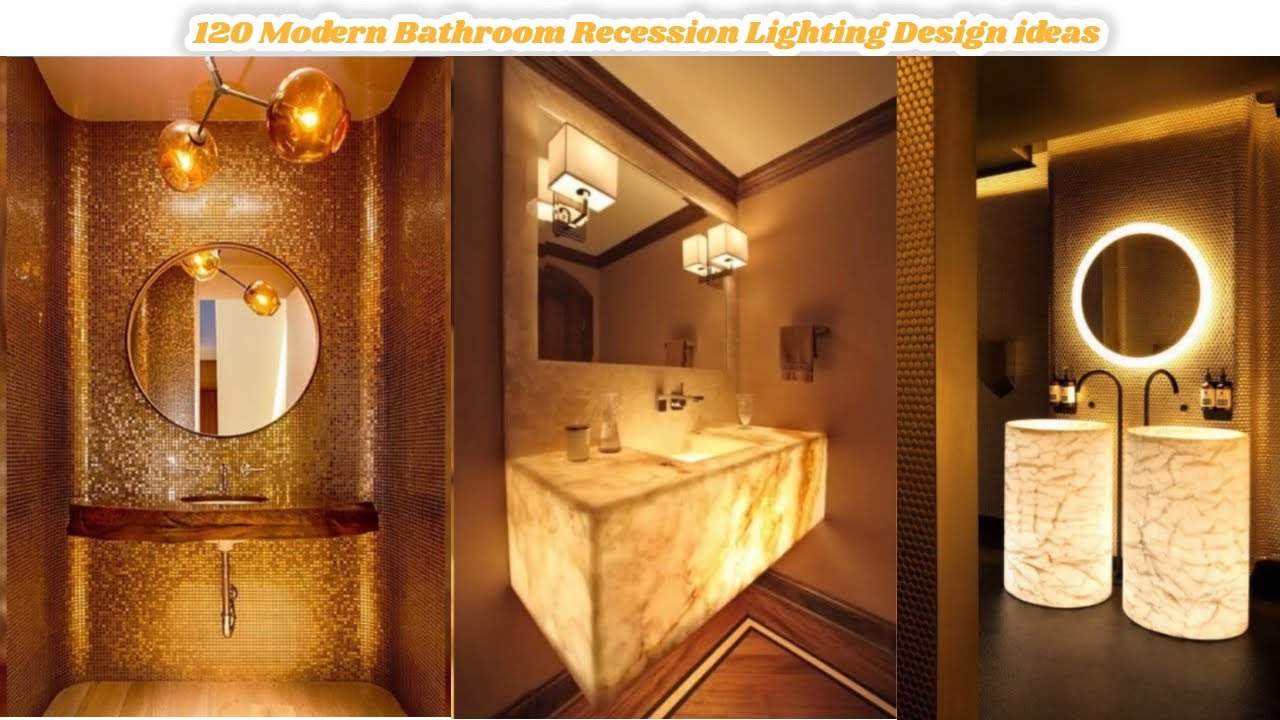 120 Modern Bathroom Recession Lighting Design ideas| Bathroom interior ...