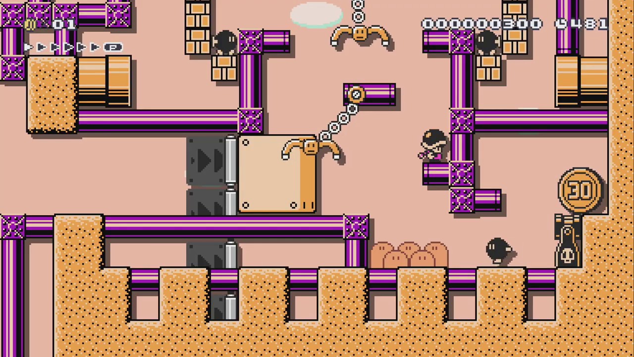 The Hidden Temple Of The Desert by patyos - Super Mario Maker 2 - No ...