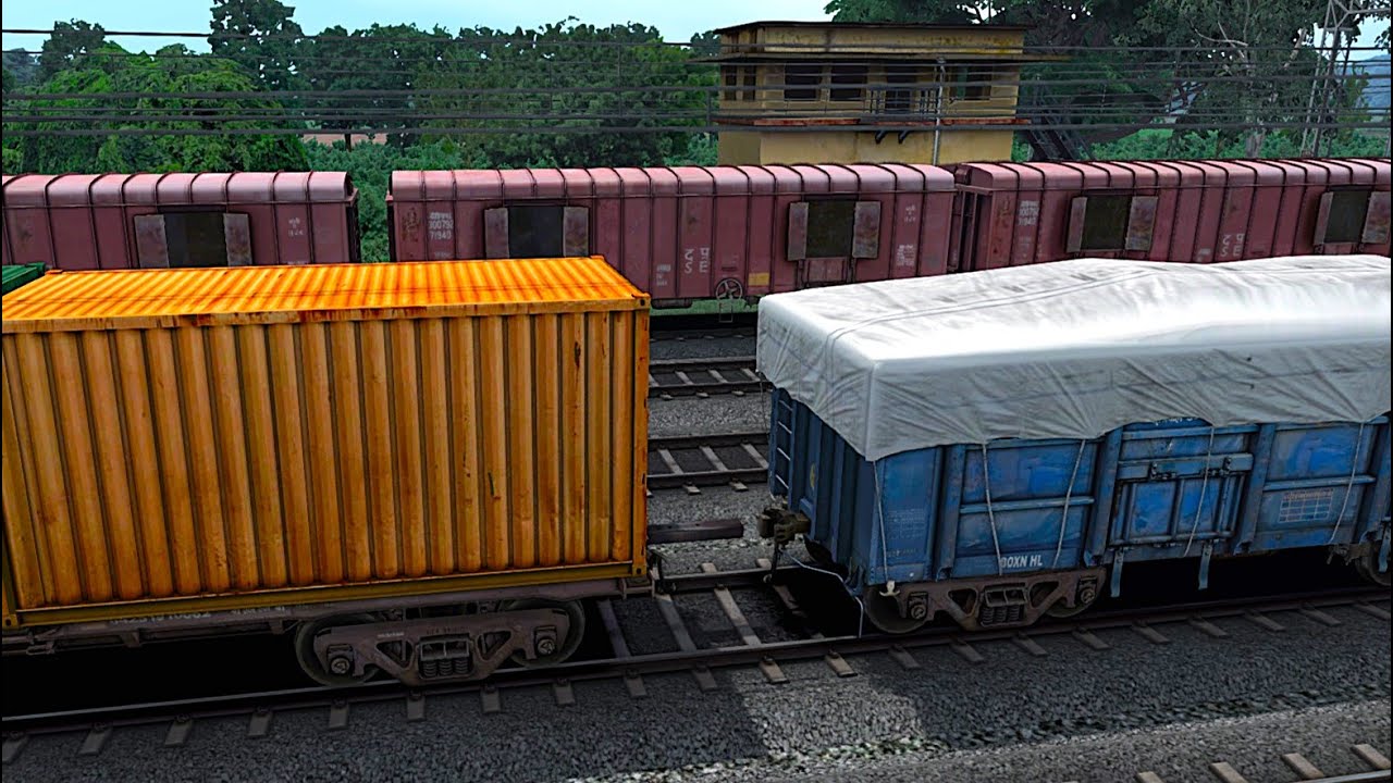BOXN WAGON COUPLING BLCB WAGON SHIP CONTAINER I TRAIN SIMULATOR I BUMPY ...