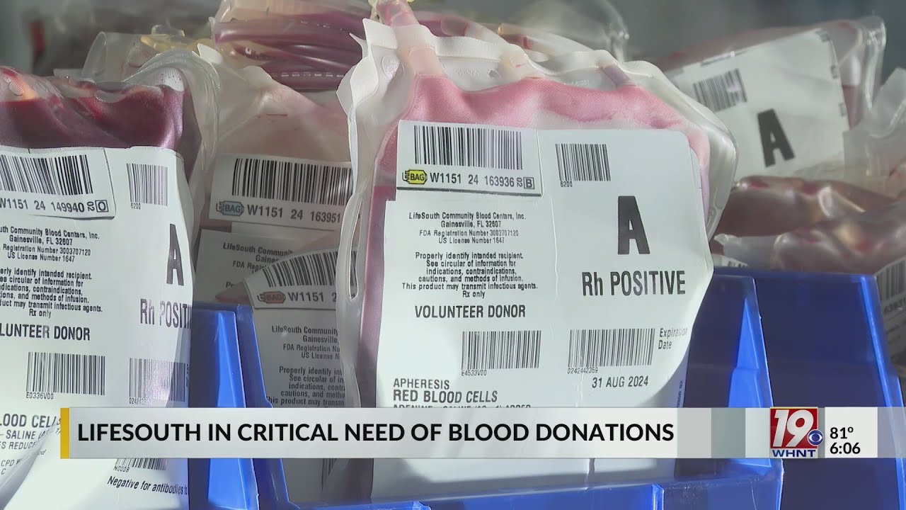 LifeSouth Community Blood Center in 'Critical Need' of Blood Donations ...