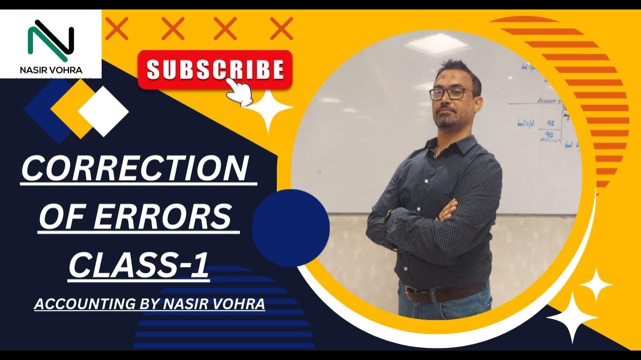 CORRECTION OF ERRORS CLASS 1.STARTED FROM SCRATCHED LEVEL AND INSHALLAH ...