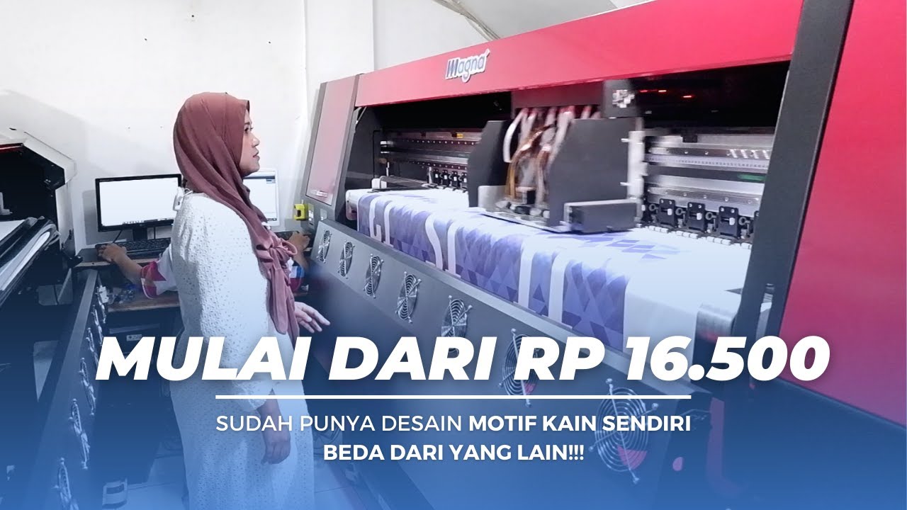 Rp 16.500,- sudah bisa PRINT KAIN dengan DESAIN SENDIRI NIH! - YouTube