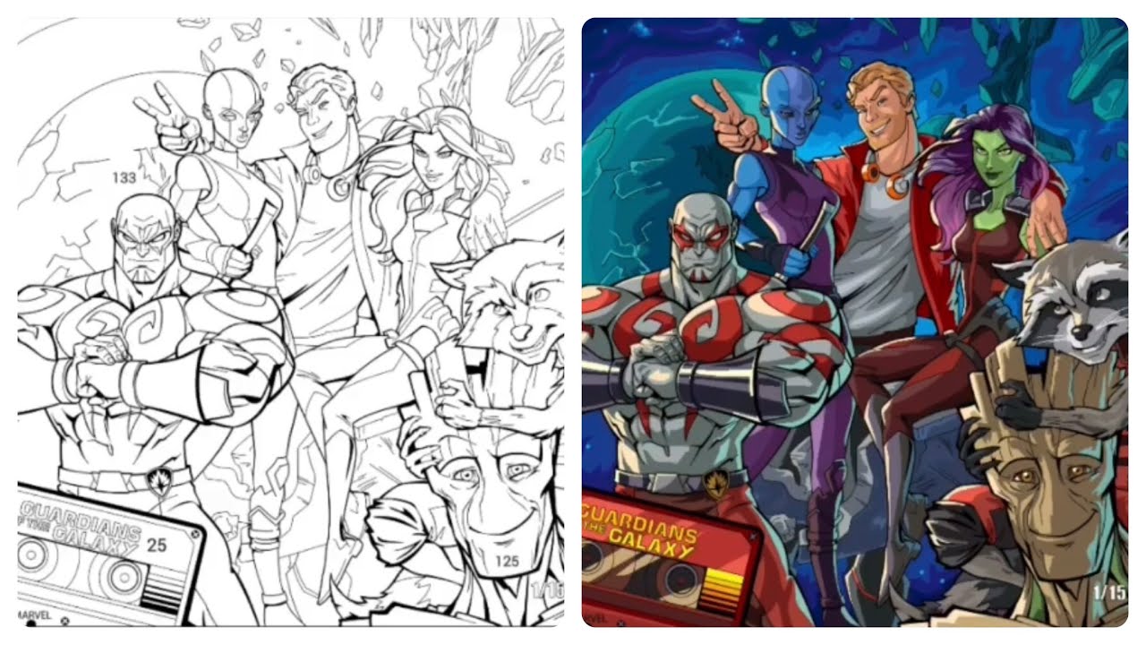 Happy Color: Marvel - Guardians of the Galaxy 01 - YouTube