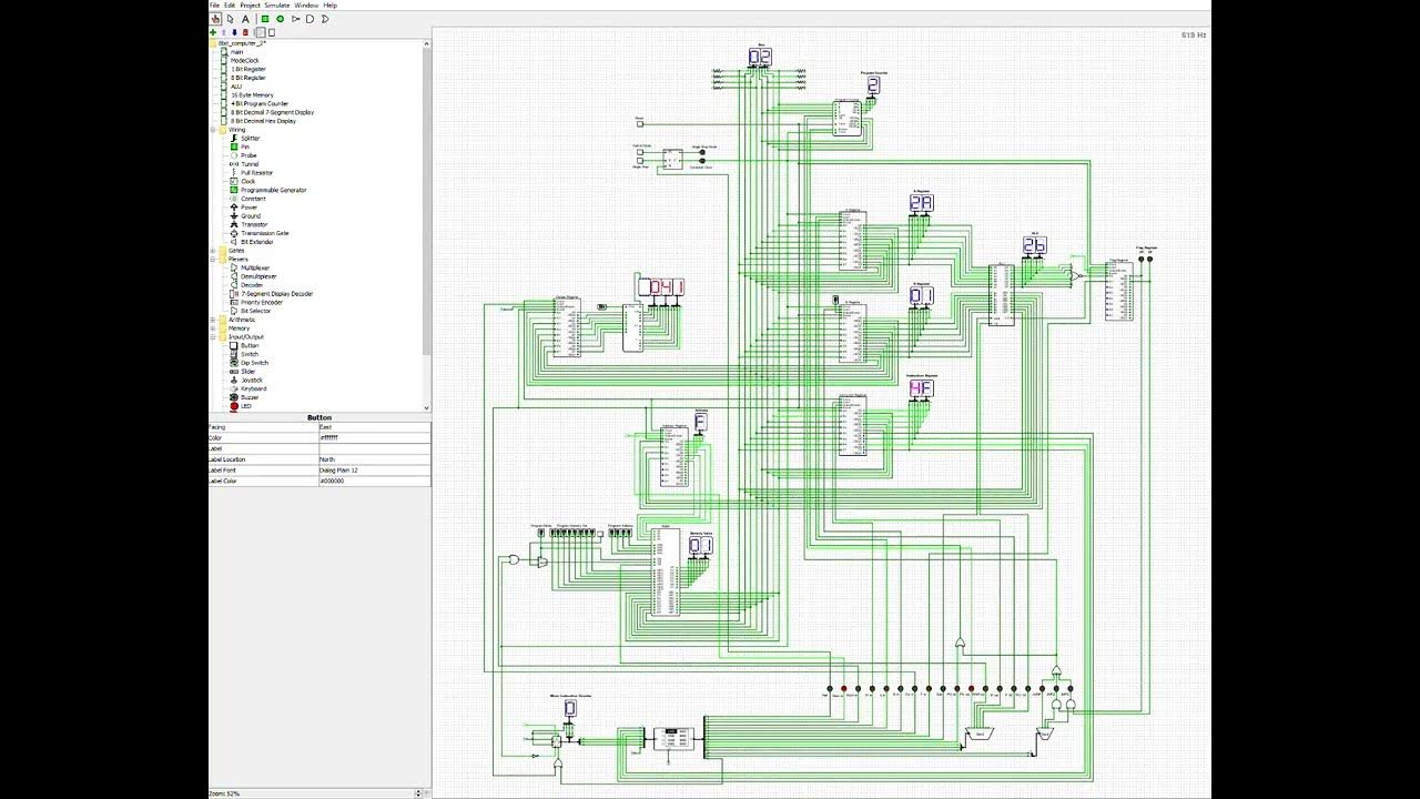 Just for fun. A 8-bit computer in Logisim - YouTube