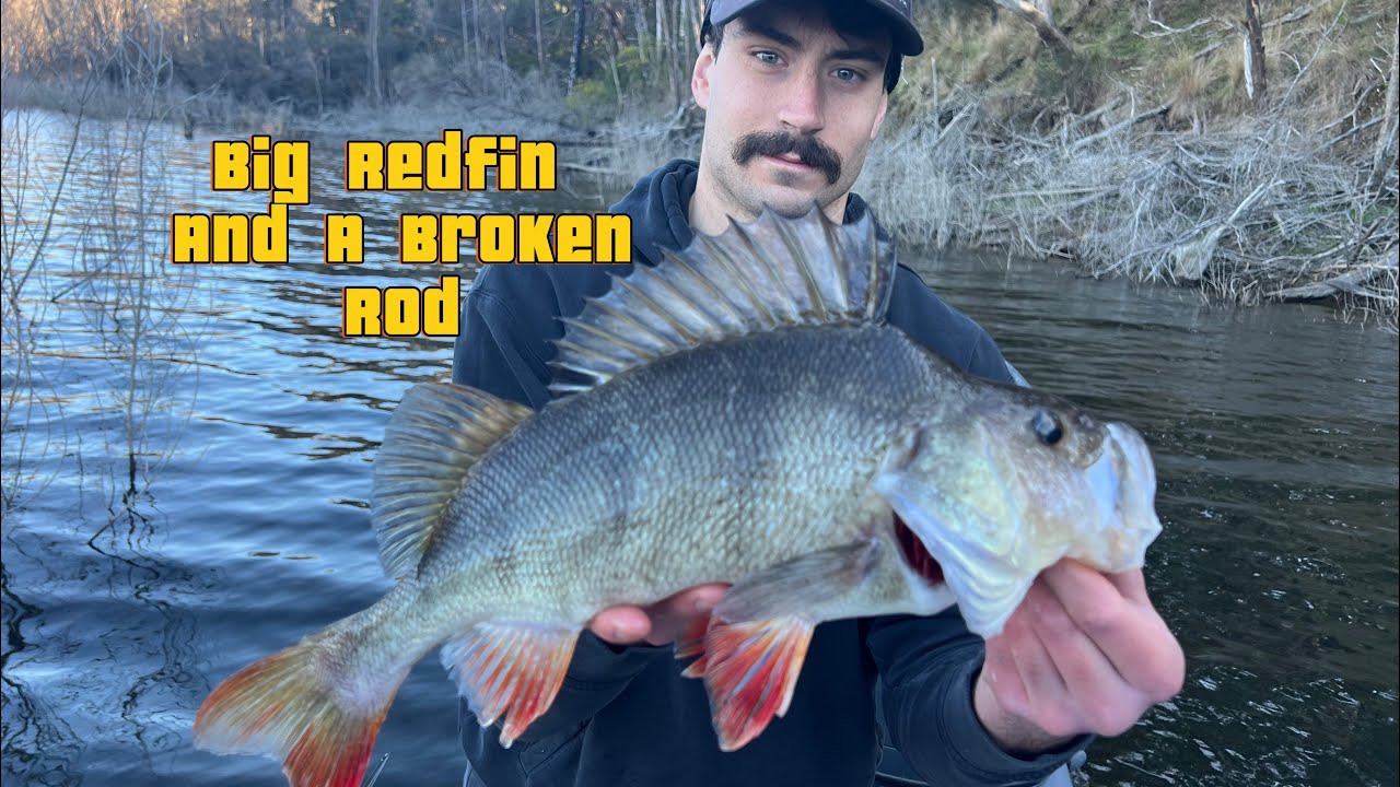 Big Redfin And A Broken Rod - YouTube