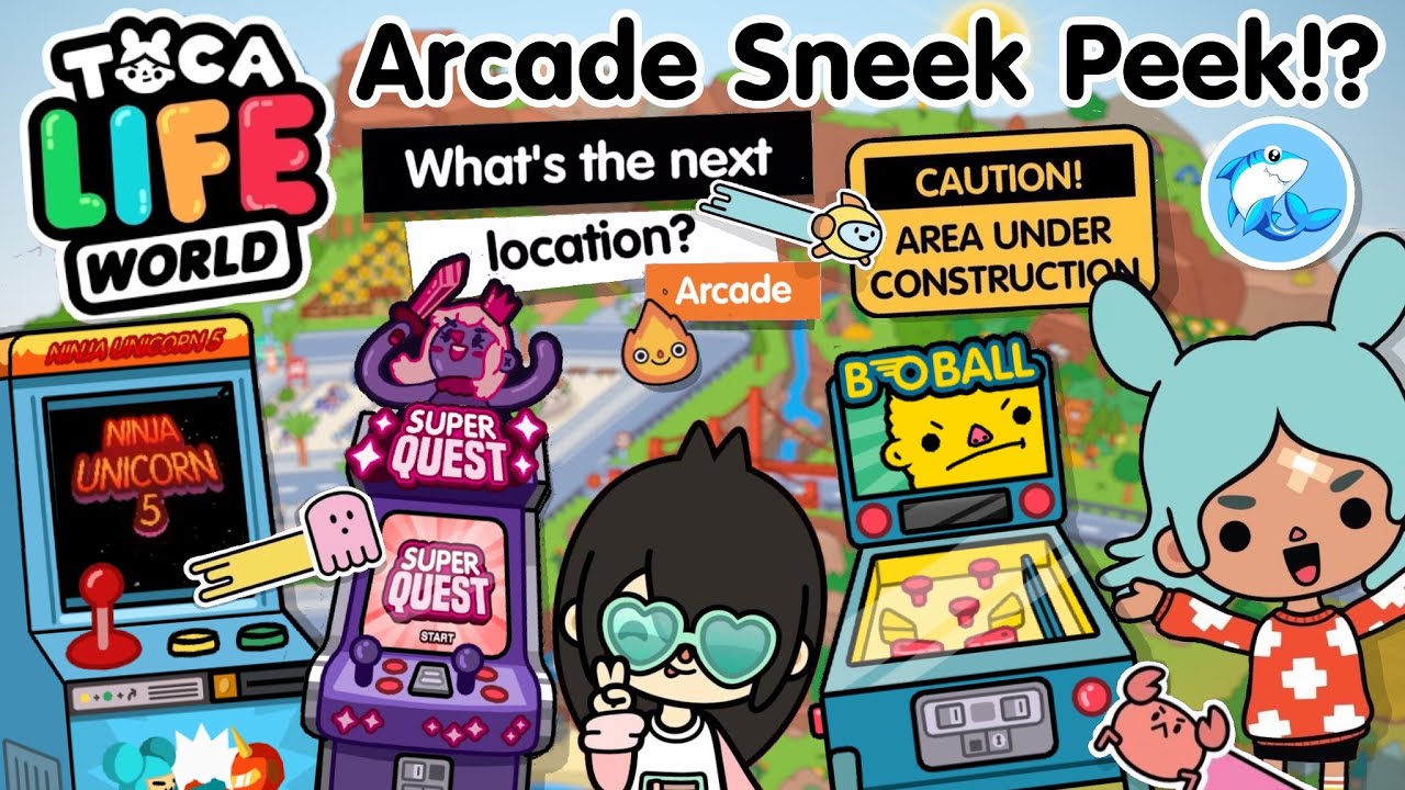 Toca Life World | Arcade Location + University!? (Sneek Peek!) - YouTube