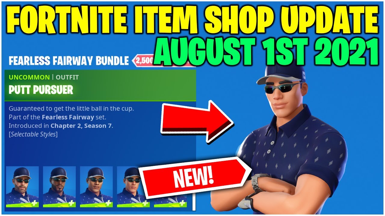 Fortnite Item Shop *NEW* FEARLESS FAIRWAY BUNDLE! [August 1st, 2021 ...