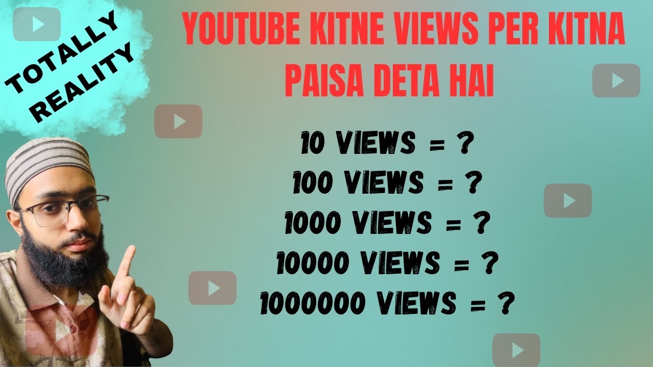 Kitne VIEWS Pe Kitna Paisa || Views Pe Kitna Dollar Mile Ga || For Only Youtubers || Tech Hammad ...