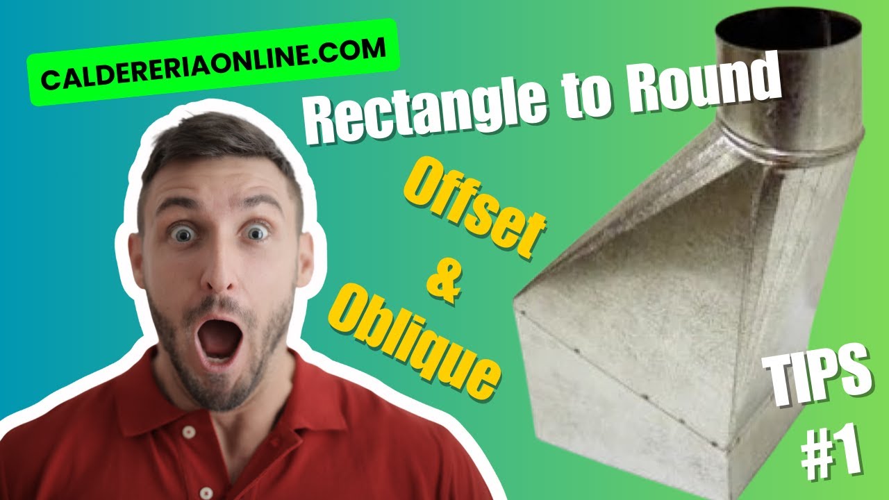 Sheet metal tips (1) how to unfold an oblique rectangle to round ...