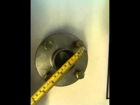 How to measure the pcd on trailer hub - YouTube