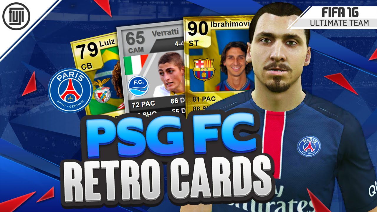 UEFA PSG RETRO CARDS!!! - YouTube