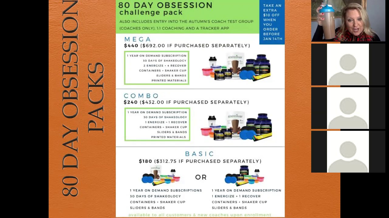 80 Day Obsession Packes explained. - YouTube