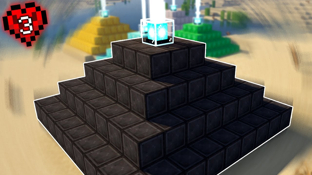 I Built A NETHERITE BEACON In Hardcore Minecraft! - YouTube