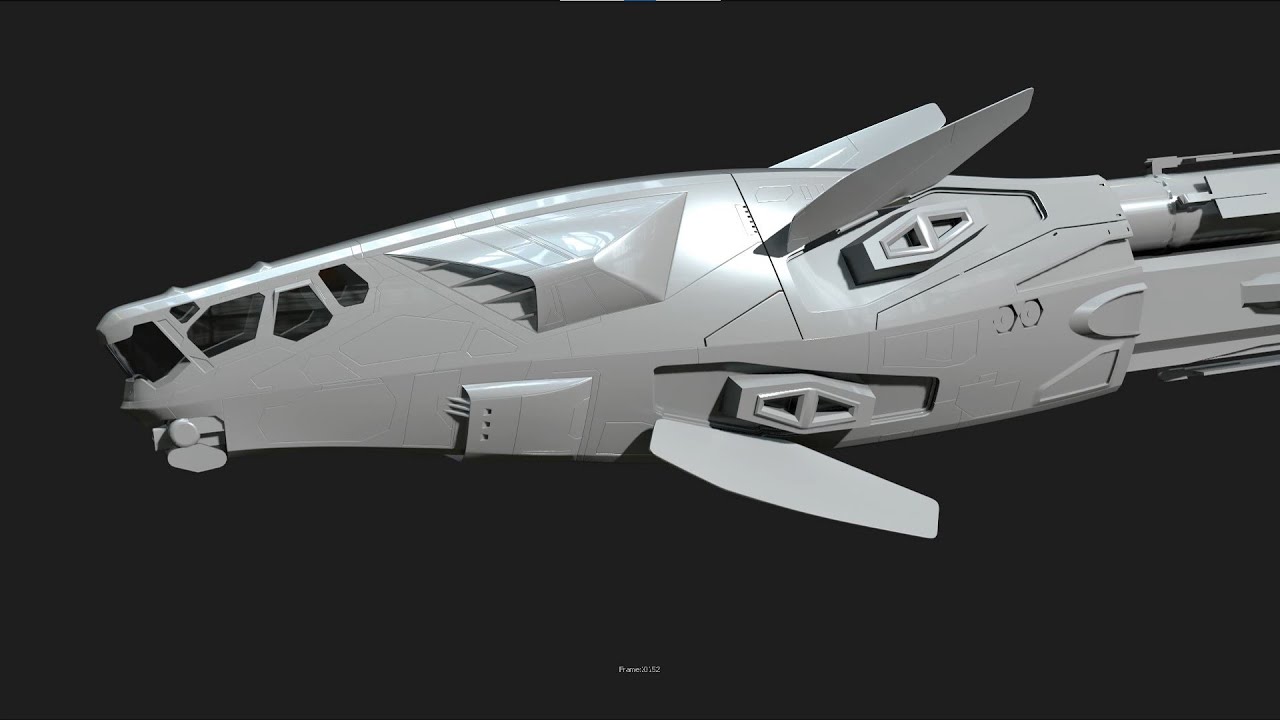 SpaceShip Modeling TimeLapse Part16 Door Layout - YouTube