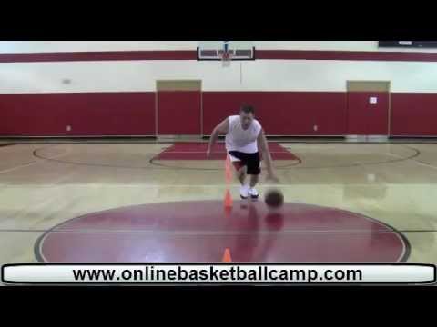 Through the Legs Dribble Drill Hard Through Cones - YouTube