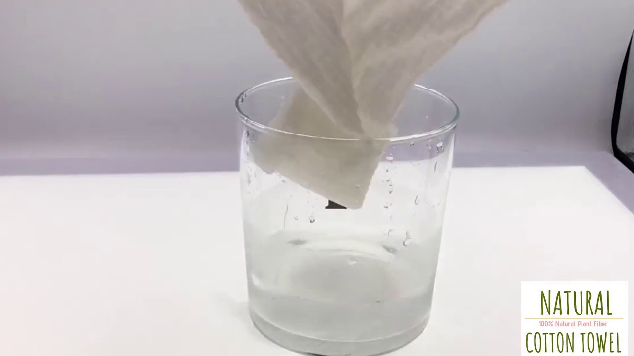 Compress cotton towel - YouTube