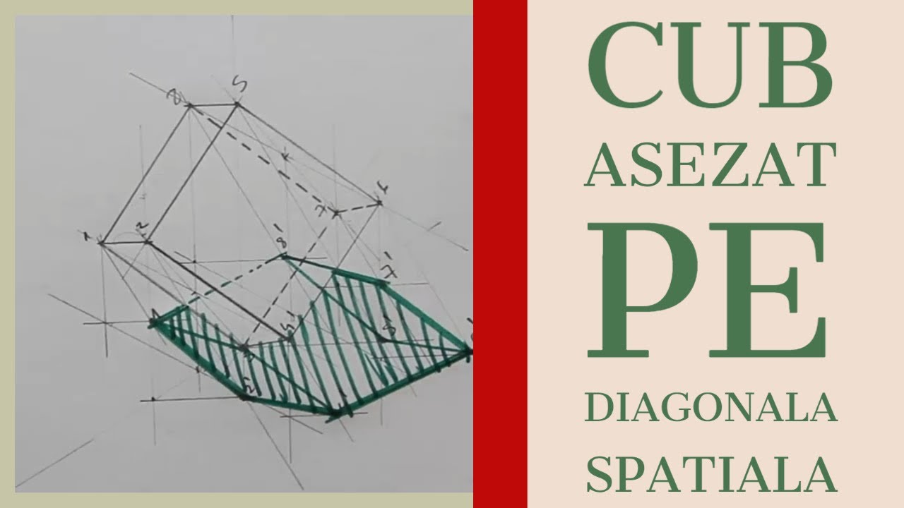 Exerciții de Geometrie Descriptivă - Cub Așezat pe Diagonala Spațială ...